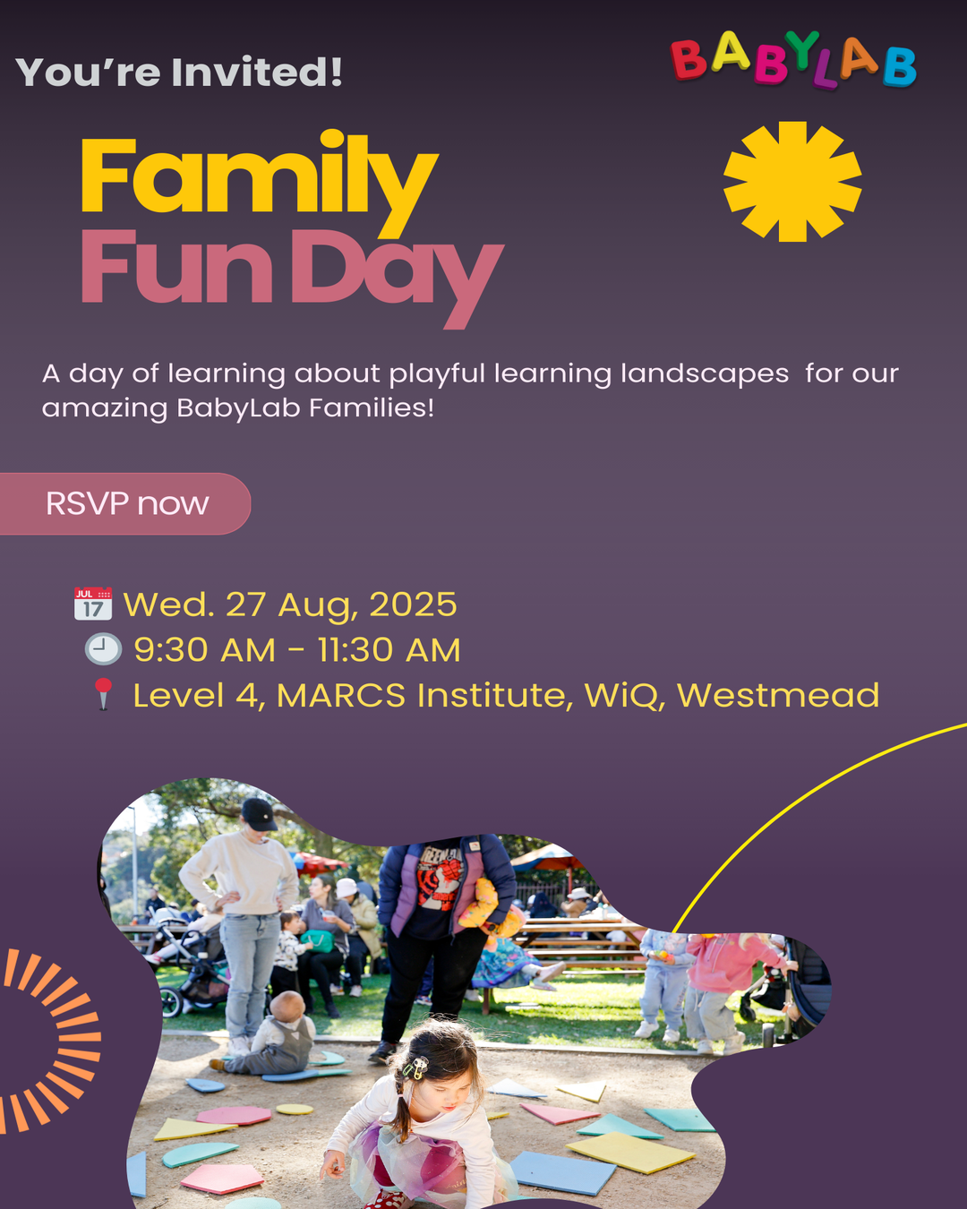 Family Fun Day at MARCS BabyLab - Western Sydney Mums